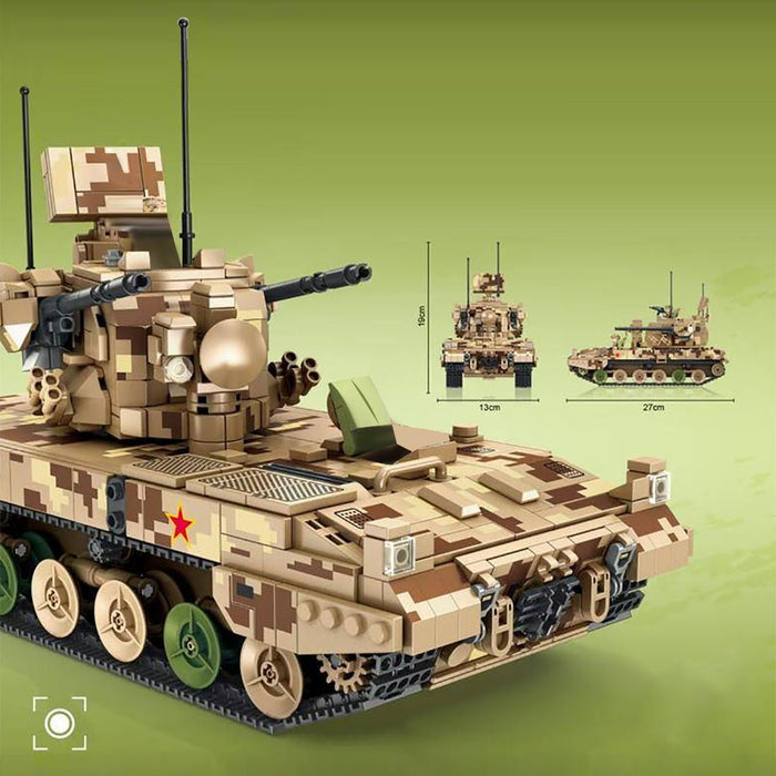 09 Type 35mm Tracked Self Propelled Military Building Blocks