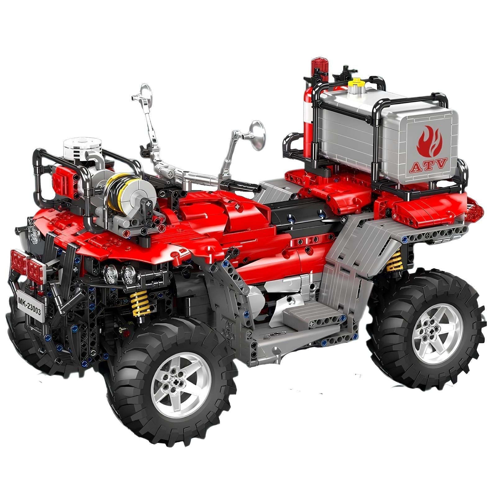 ATV Fire Rescue Unit Motorcycle Building Blocks | 2100 Pcs