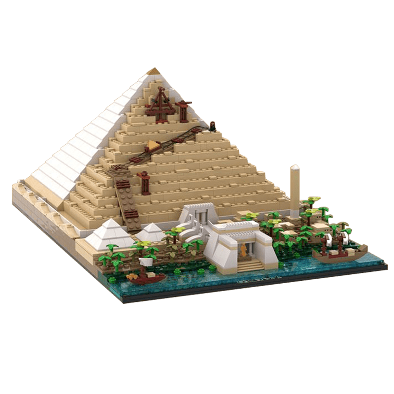 Building Of The Great Pyramid Building Blocks Kit | 1467 Pieces