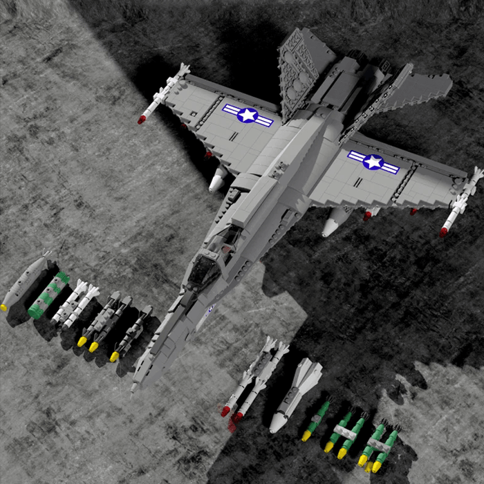 F18 Fighter Jet Military Building Blocks Set | 1386 Pcs