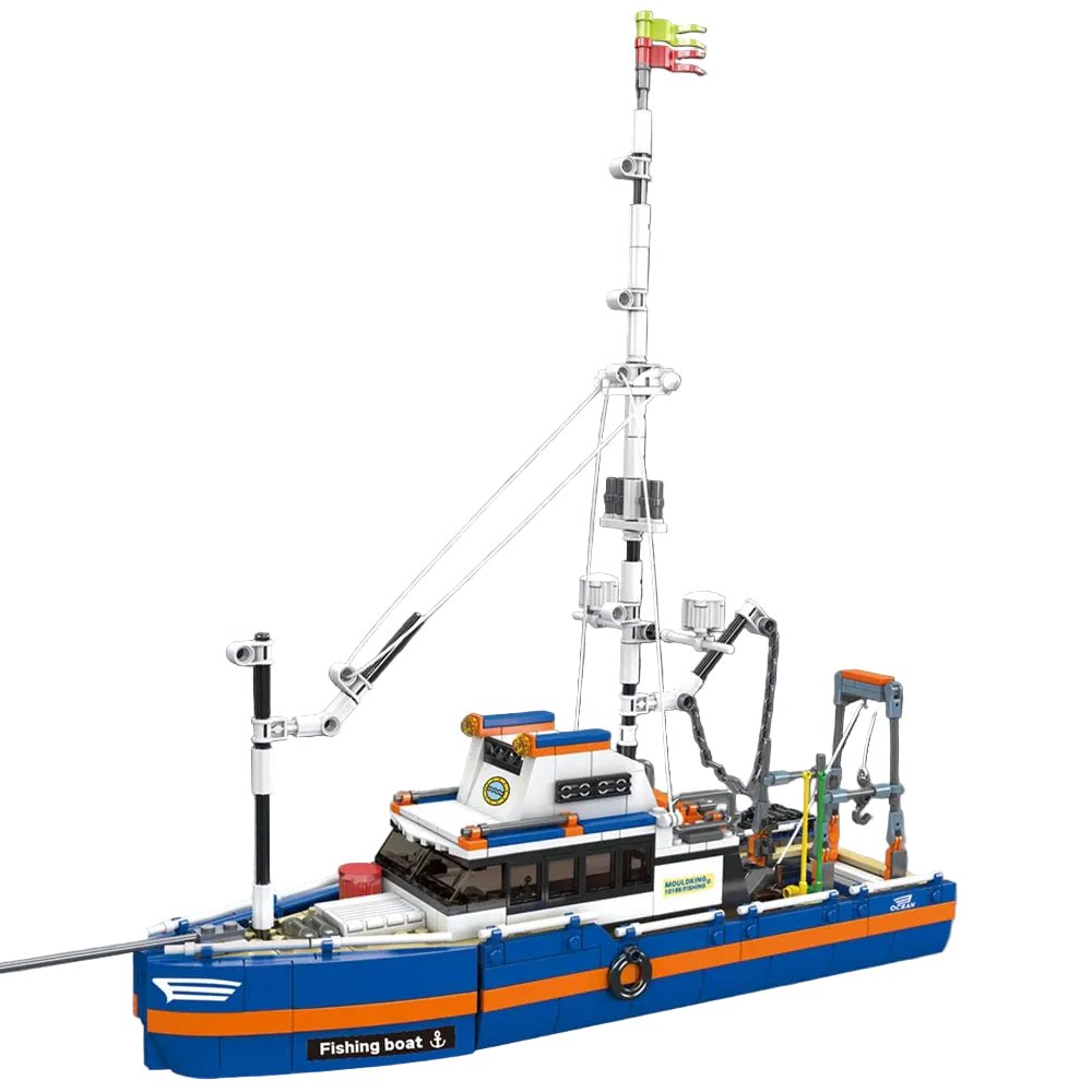 Fishing Boat Ship Building Blocks Kit | 808 Pcs
