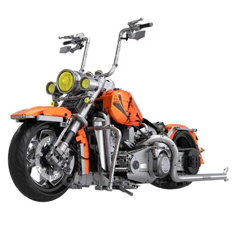 Custom V-Twin Street Bagger Motorcycle Building Blocks | 2392 Pcs