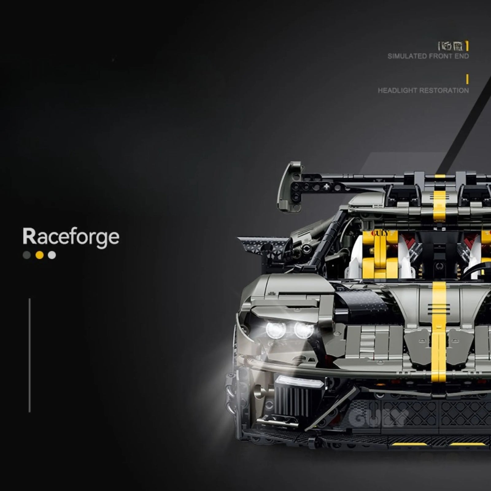 GT40 Hypercar Mansory Building Blocks Set | 3402 Pcs
