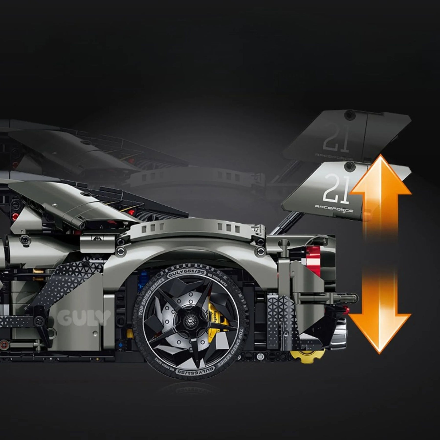 GT40 Hypercar Mansory Building Blocks Set | 3402 Pcs