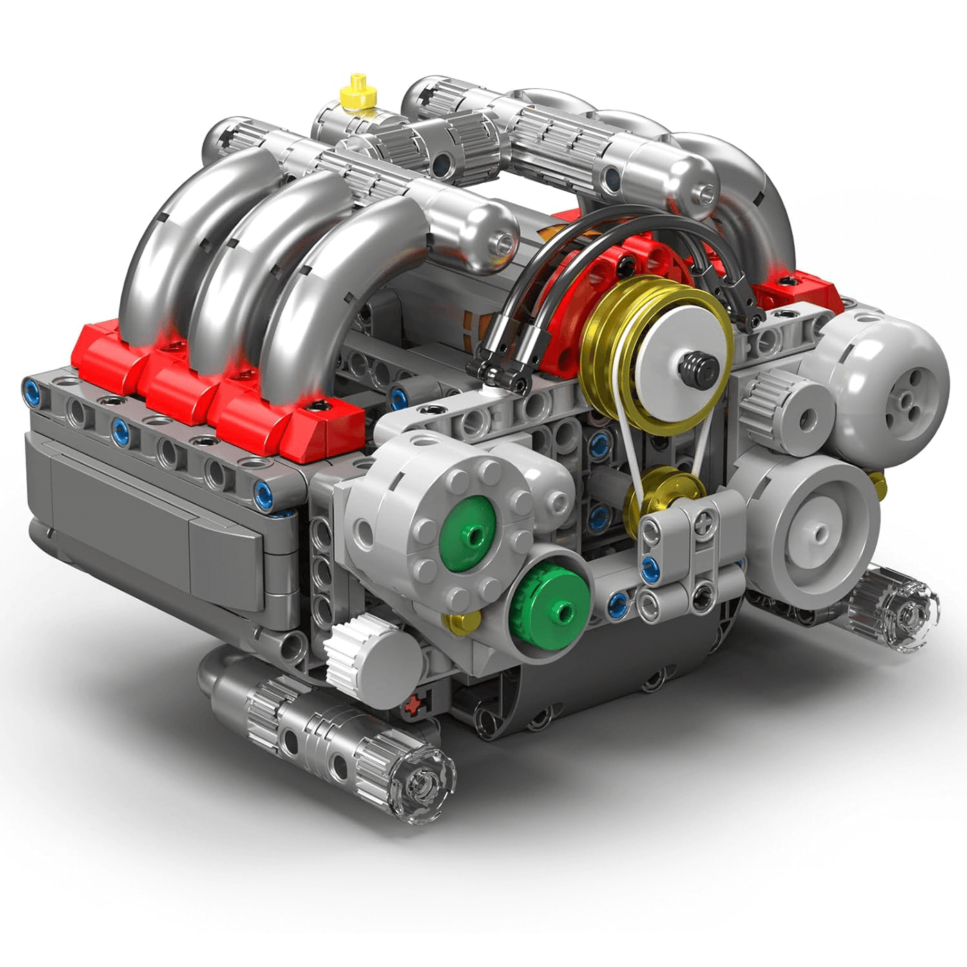 Motorized Flat-6 Boxer Engine Building Blocks Kit | 608 Pcs