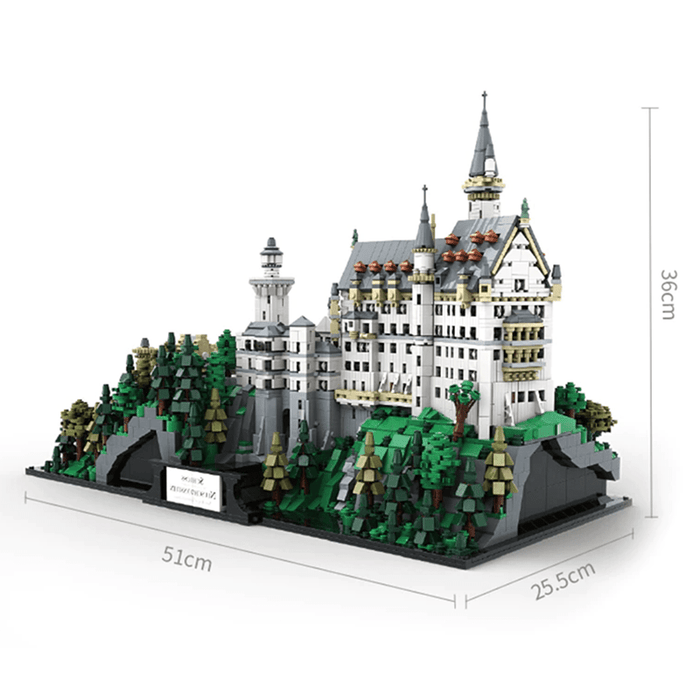 Neuschwanstein Castle Medieval Building Blocks | 7437 Pcs
