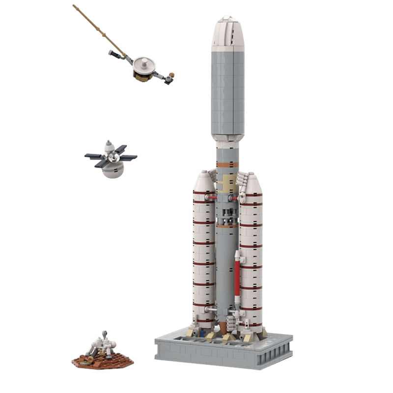Titan IIIE Centaur Space Building Blocks | 909 Pcs