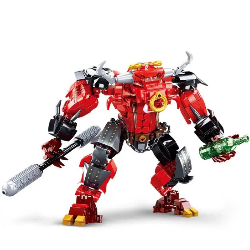 Transformers Bull Demon Mecha Building Blocks Set | 606 Pcs